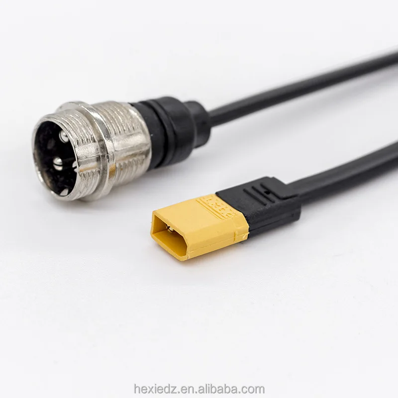 GX16 M16 3Pin Male Electrical Circular Aviation Connector to XT30 ...