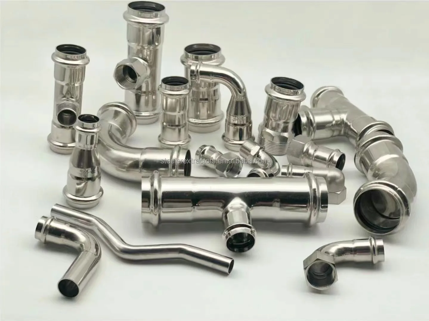 304 Stainless Steel Fire Water Supply and Drainage Pipe groove Fittings 90 Degrees Elbow ...