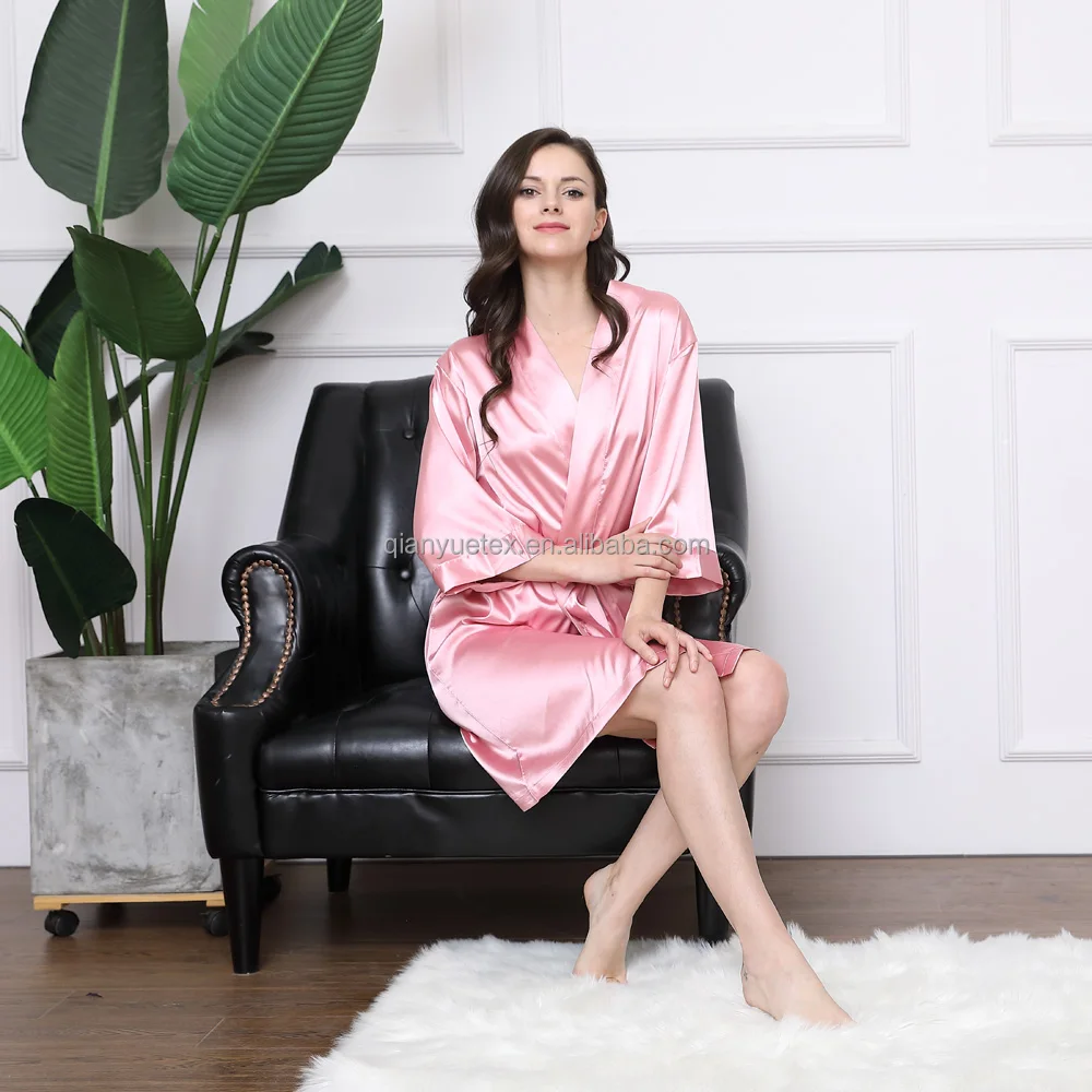 Cheap Silk Spandex Satin Kimono Robe For Women Bridesmaid Bridal Robes ...