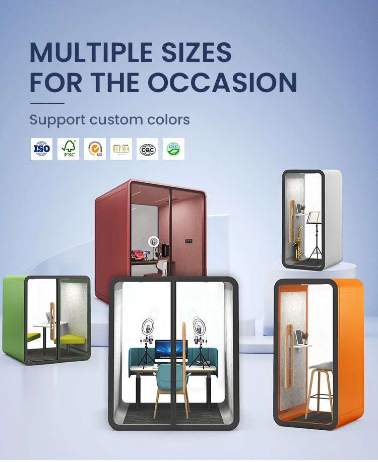 Soundproof Meeting Pod - Portable Office Privacy Solution