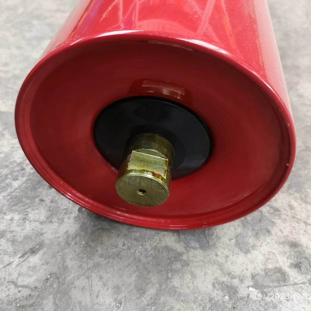 Belt Conveyor Steel Friction Aligning Idler Roller For Bulk Material ...