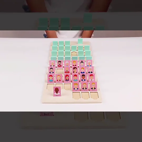 Factory Kids Wooden Guess Who I Am Logical Reasoning Memory Board Game ...