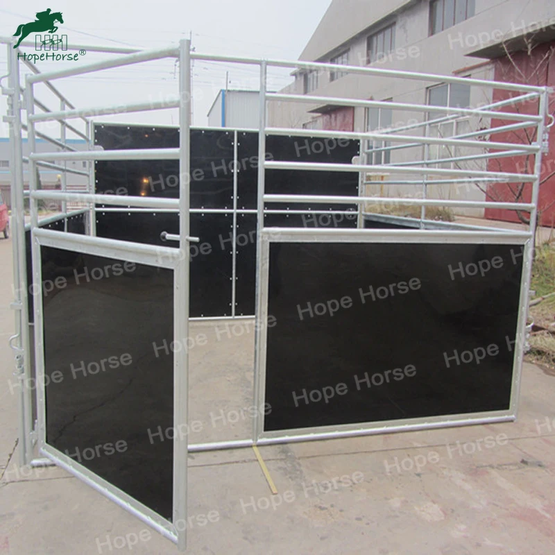Galvanised Steel Internal Horse Stable Stall Portable Movable Horse ...