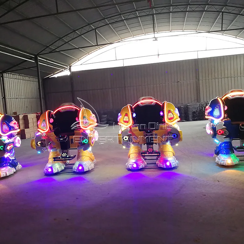 Kids playground carnival ride walking robot electric game park ride for ...