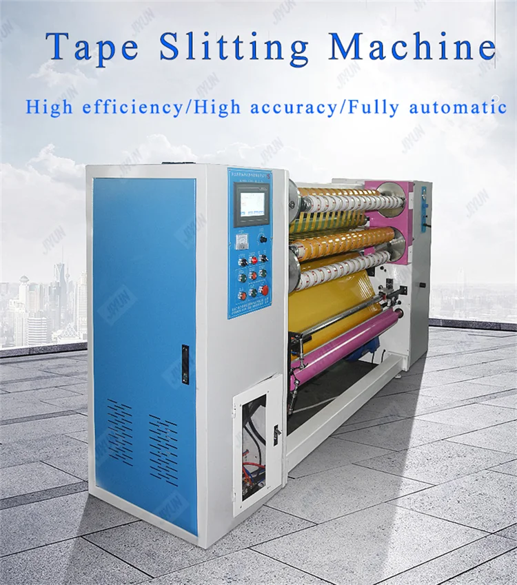 Packing Bopp Tape Rewinding Making Machine, Automatic Adhesive Jumbo ...