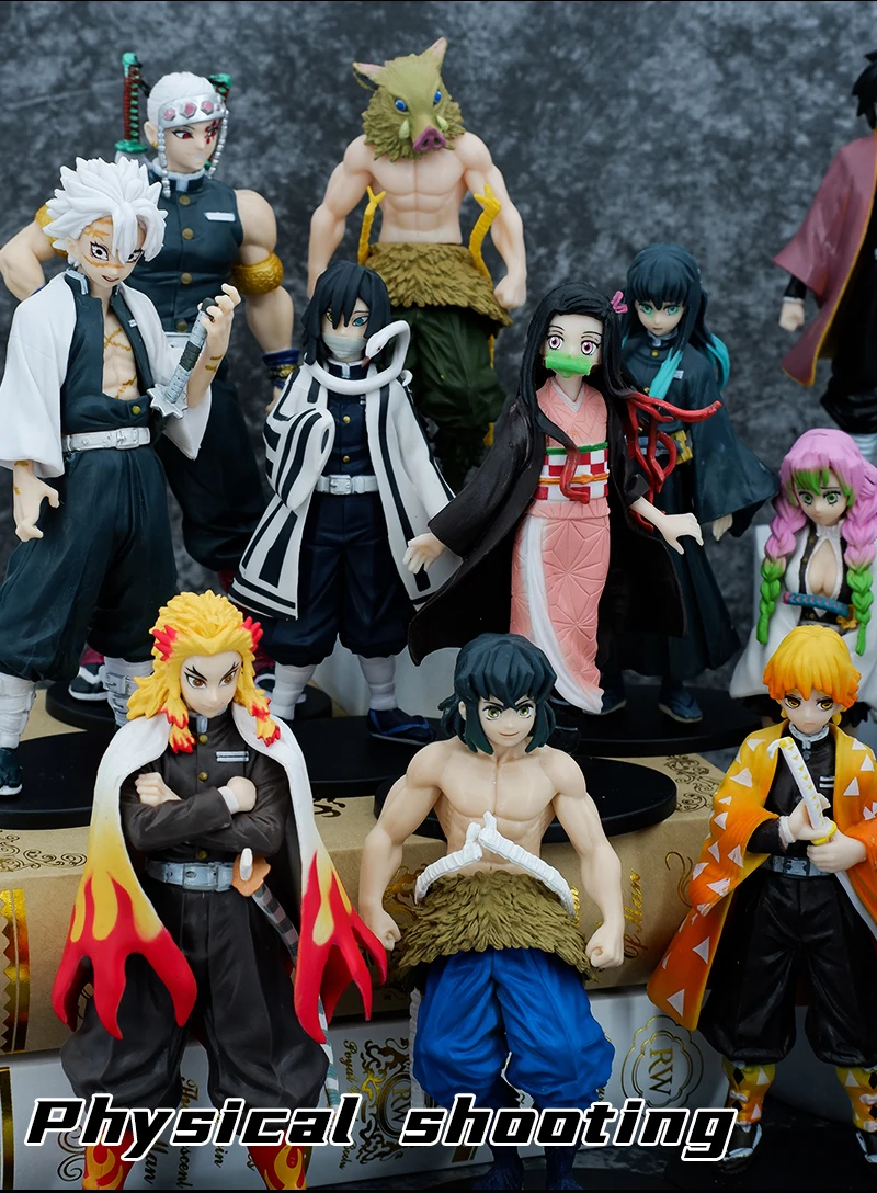 8 Style Kimetsu No Yaiba Anime Pvc Action Model Figure Toys Demon ...