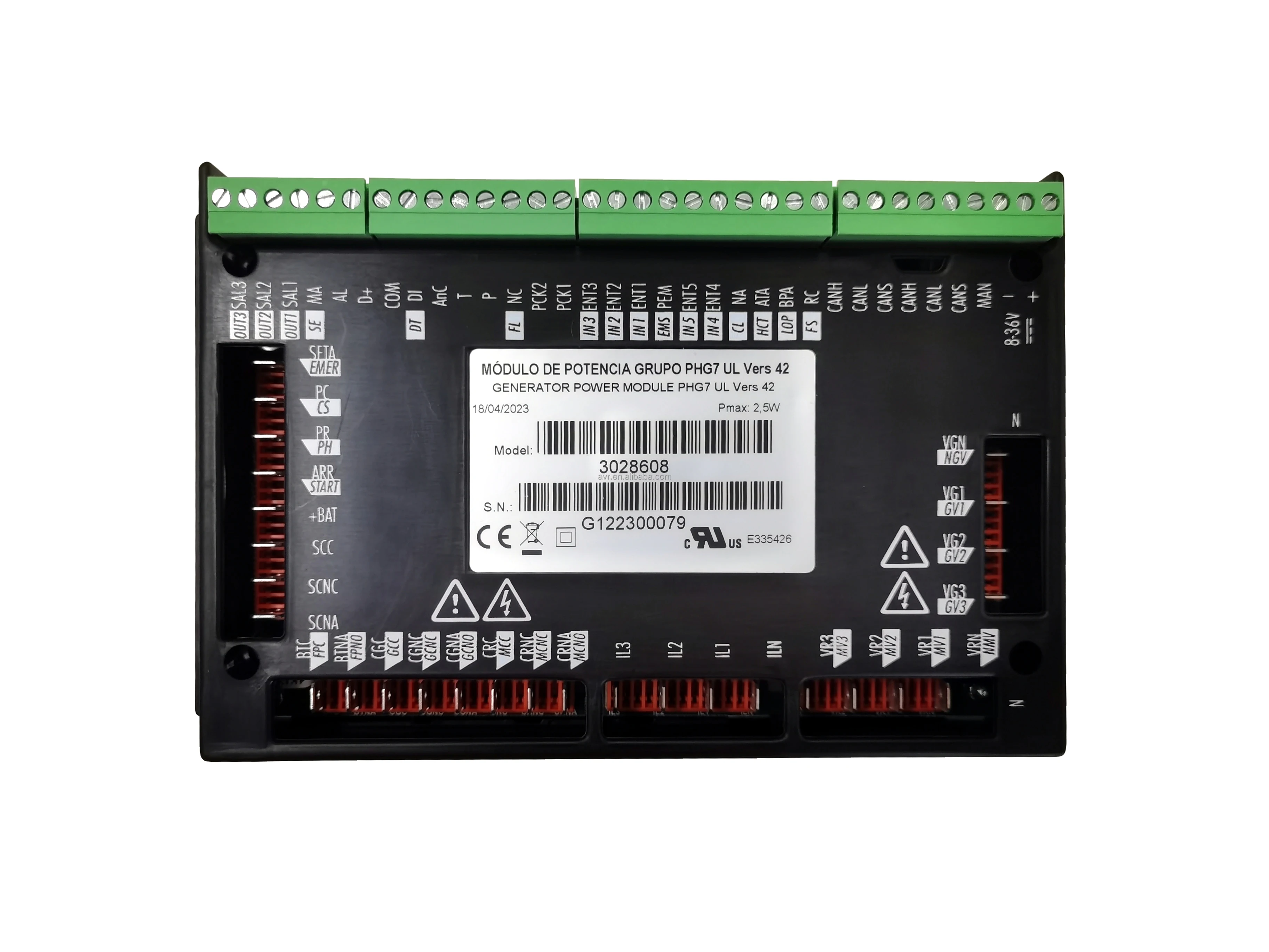 Generator Power Module PHG7 HIMOINSA Controller 3028608 - Power Control ...