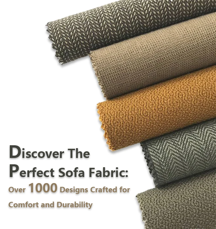 Luxury Polyester Linen Sofa Fabric 2023 New Natural Wholesale Textile ...