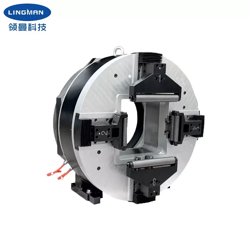 Automatic 4 Jaw Rotary Pneumatic Laser Chuck for Fiber Laser Pipe ...