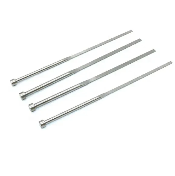 Standard Stepped Nitrided Ejector Pins Flange Thickness 15mm Sprue ...