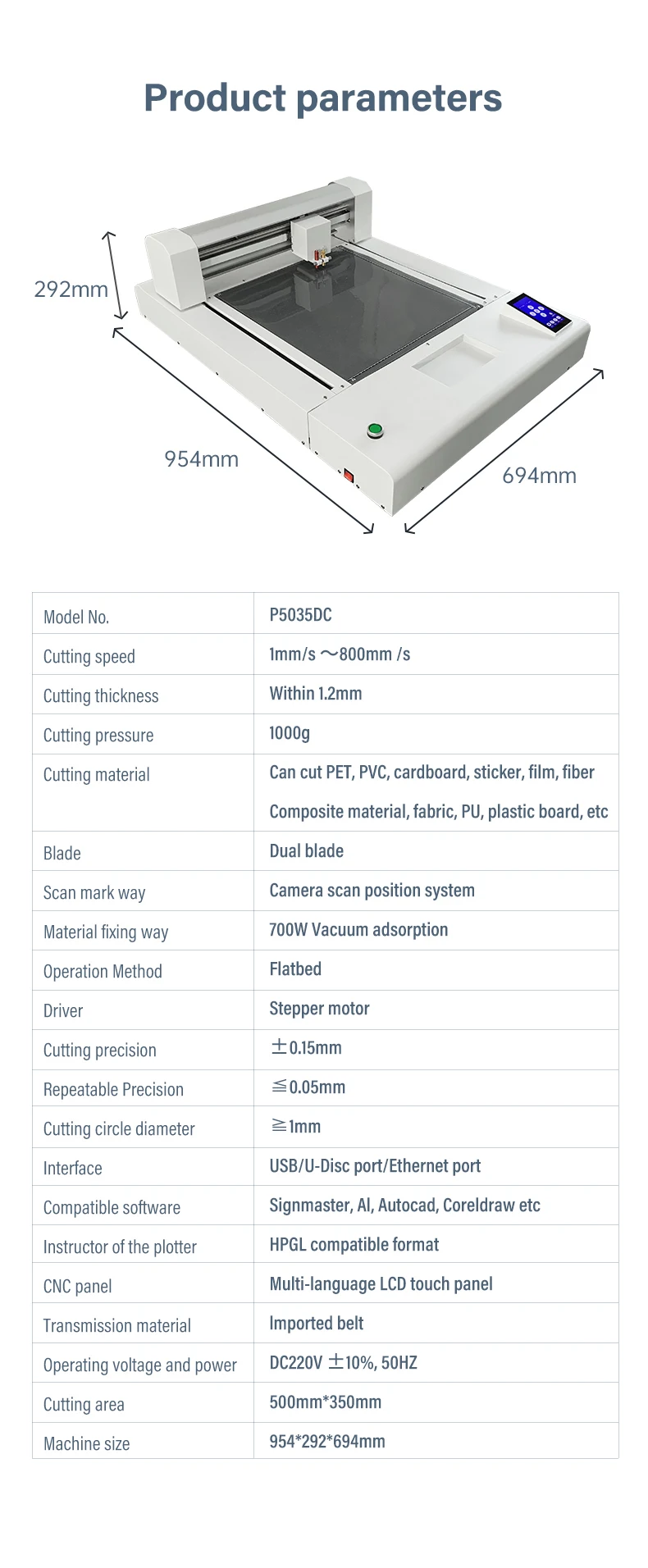 A3 Flatbed Cutter Plotter Precision Cutting Machines