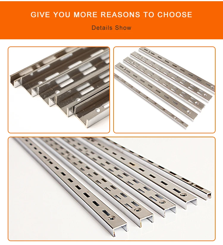 Chrome Metal Display Column Shelf Supermarket Aluminum Aa Column ...