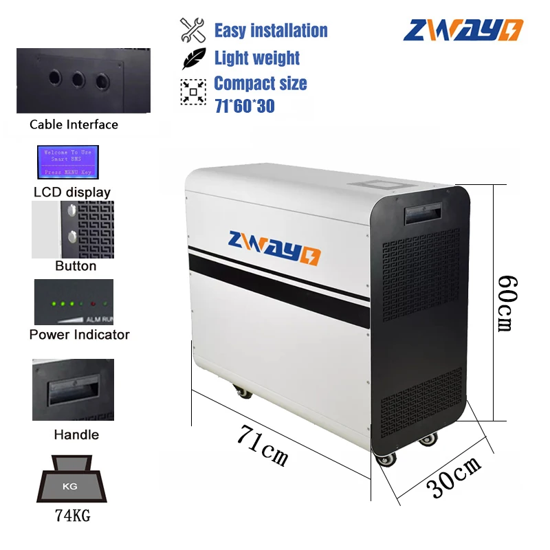 Inbuilt Inverter And Battery 5kwh All In One Solar Power System 48v ...