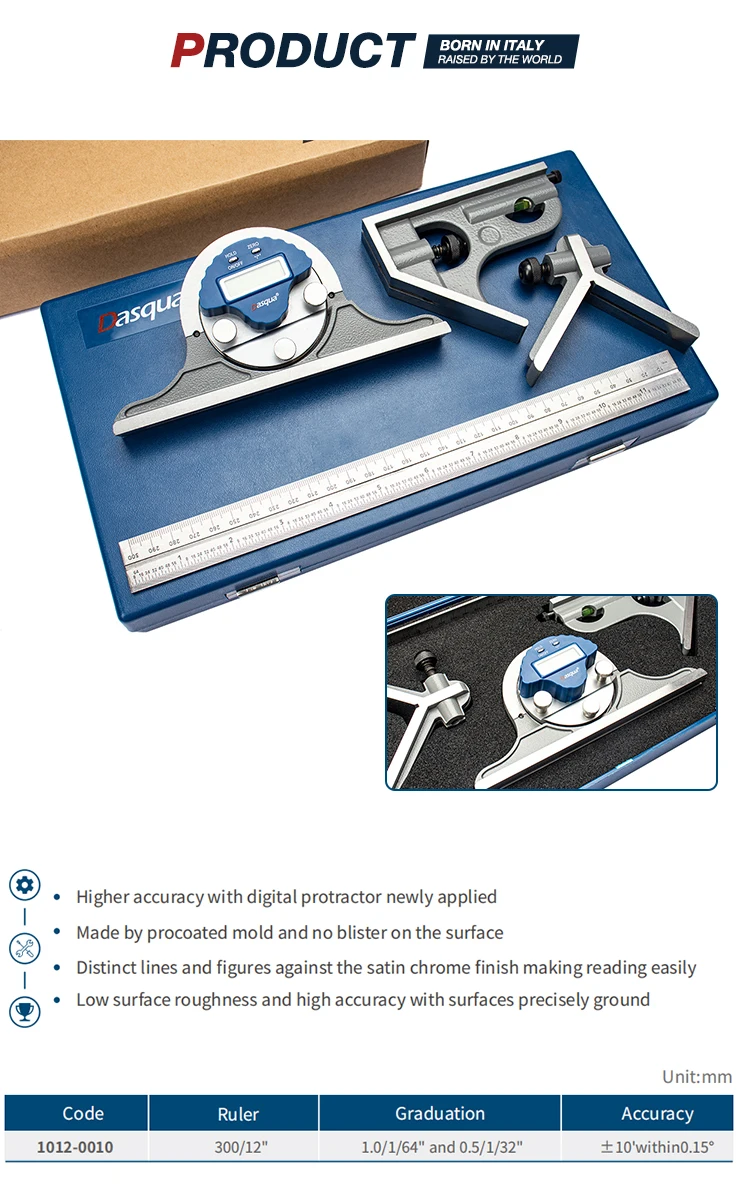 Dasqua 12 Inch Stainless Steel Carpenter Square Tool - OEM | Wholesale