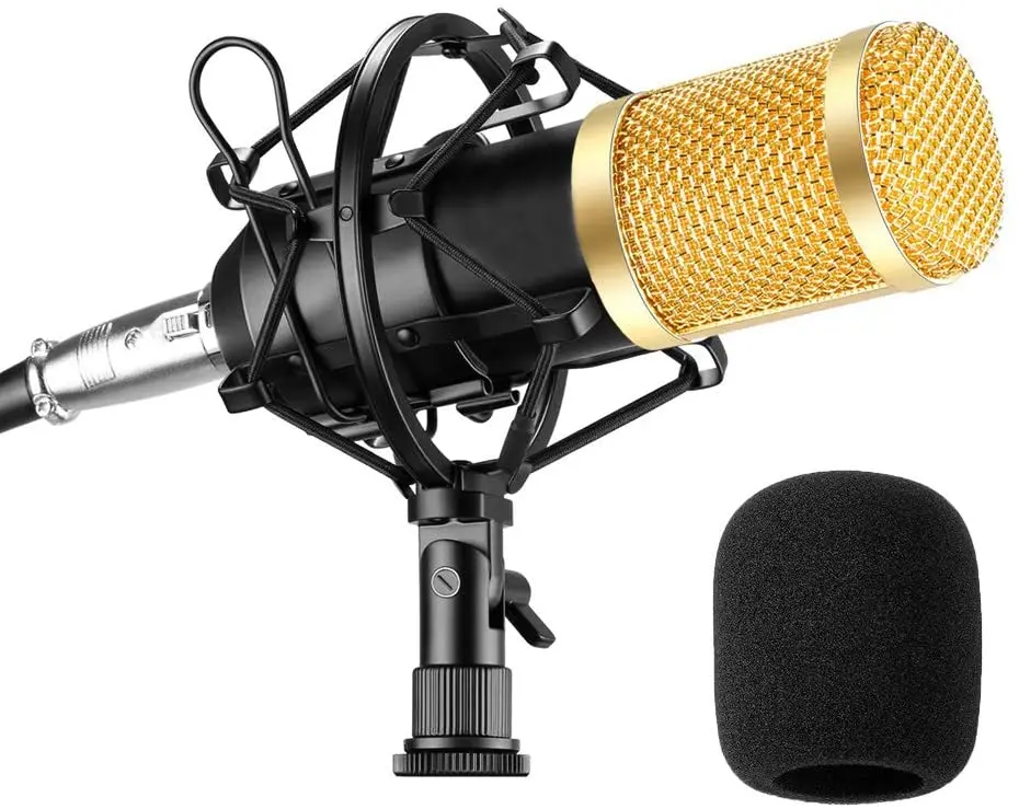 BM800 Studio Condenser Microphone Bundle V8 Sound Card Set for Webcast ...