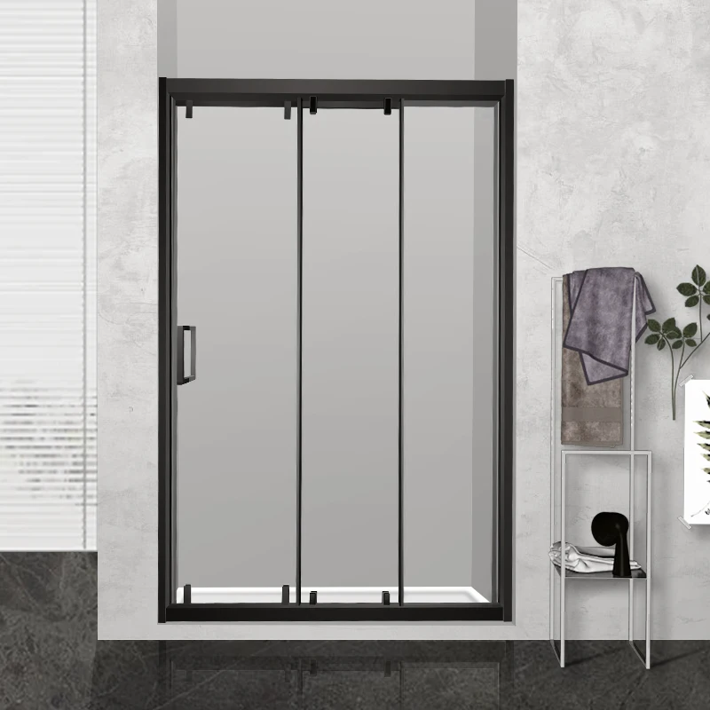3 Panel Sliding Glass Shower Door - Modern & Durable