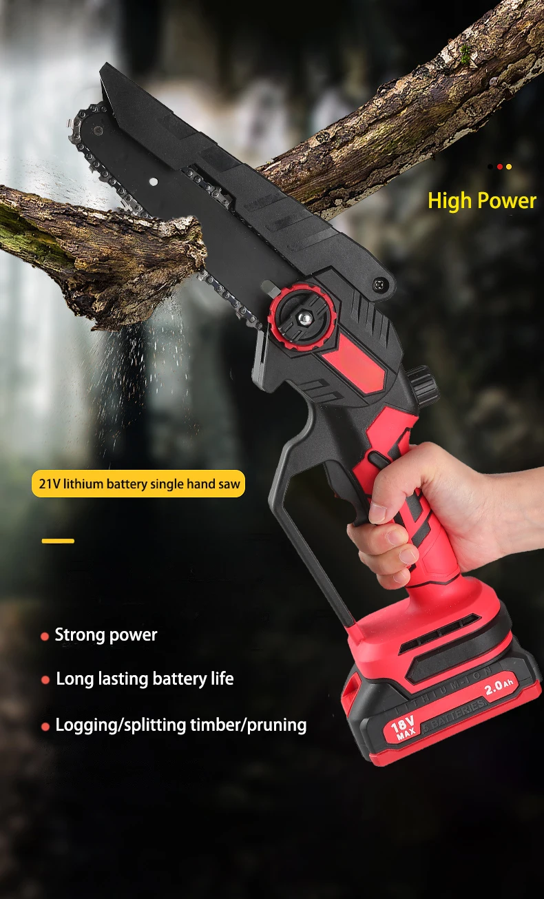HEK-C108 Lightweight Mini Cordless Chain Saw Chainsaws Professional ...