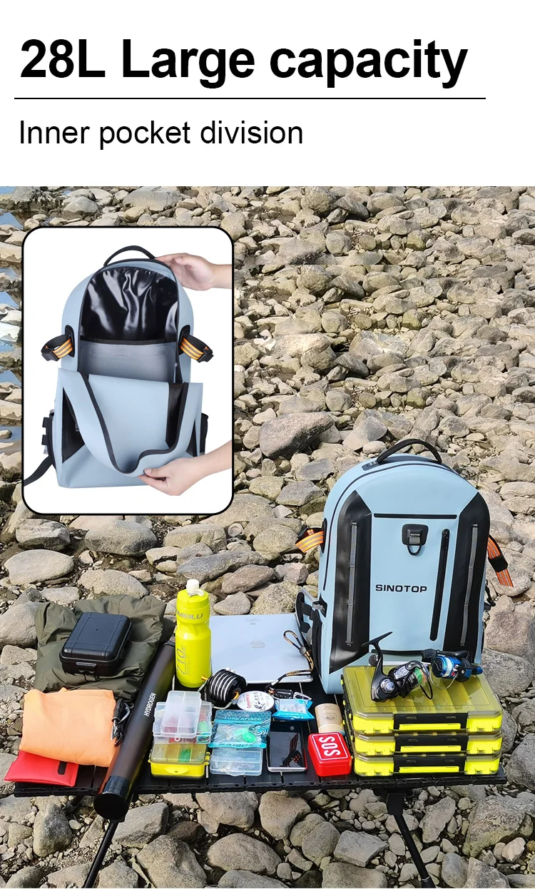 Fishing Backpack with Rod Holder - Durable & Waterproof
