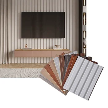 Varies Colors Wpc Fluted Wall Panel Wpc Louvers For Decoration - Buy ...