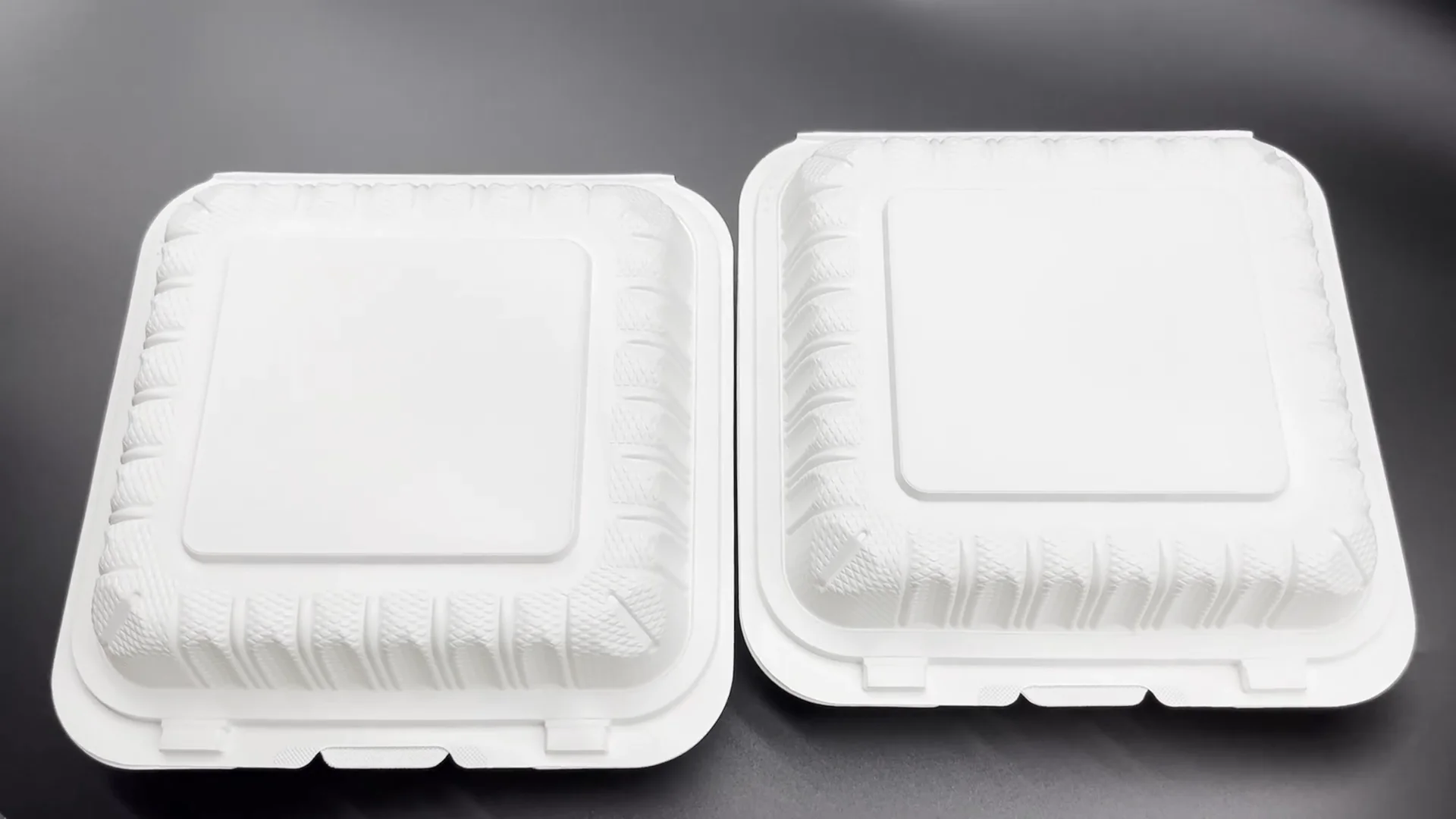 Microwavable Biodegradable 3 Compartment Take Away Food Packaging Lunch ...