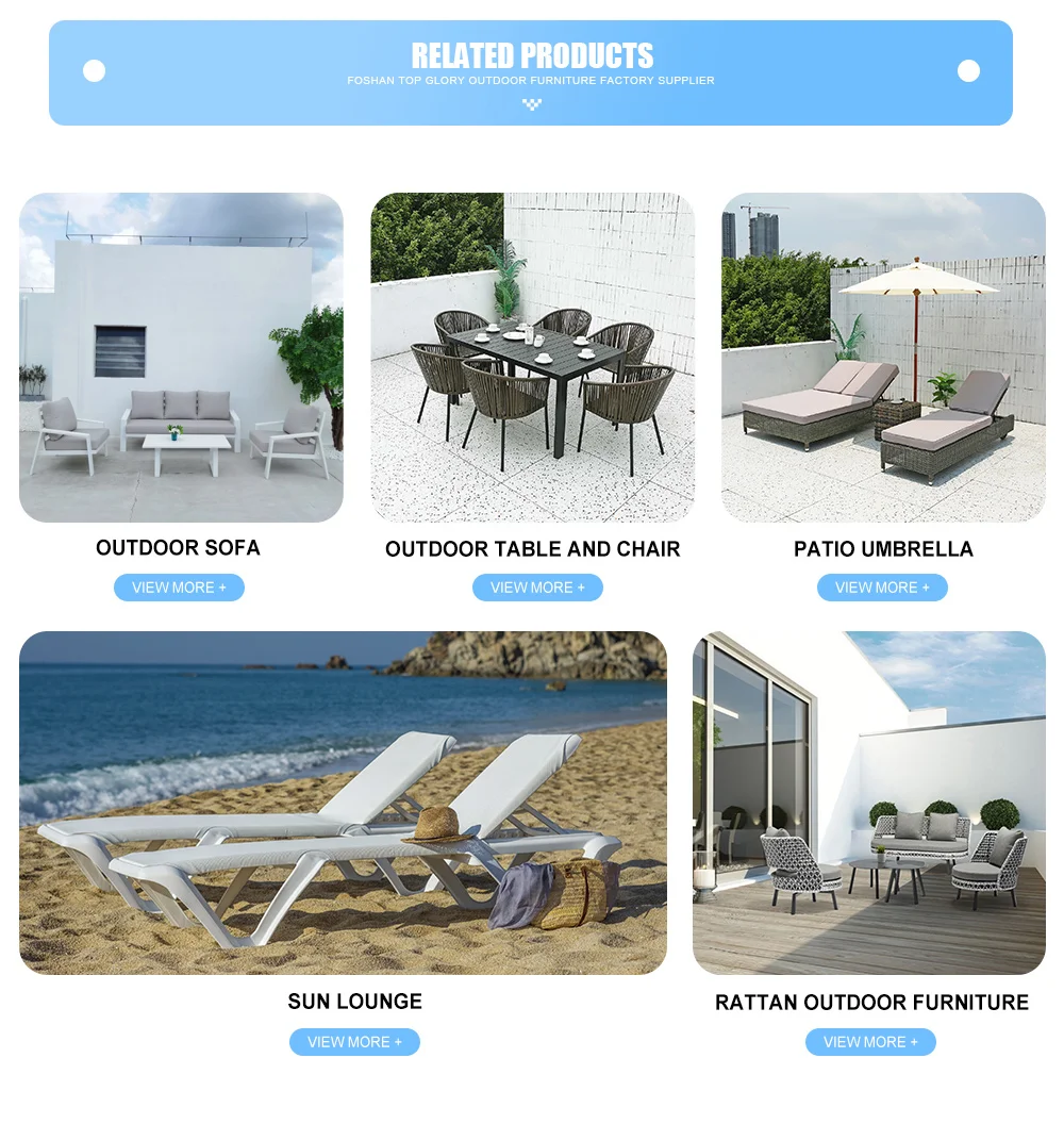 Modern Villa Rattan Garden Wicker Free Combination Kd Structure Patio ...