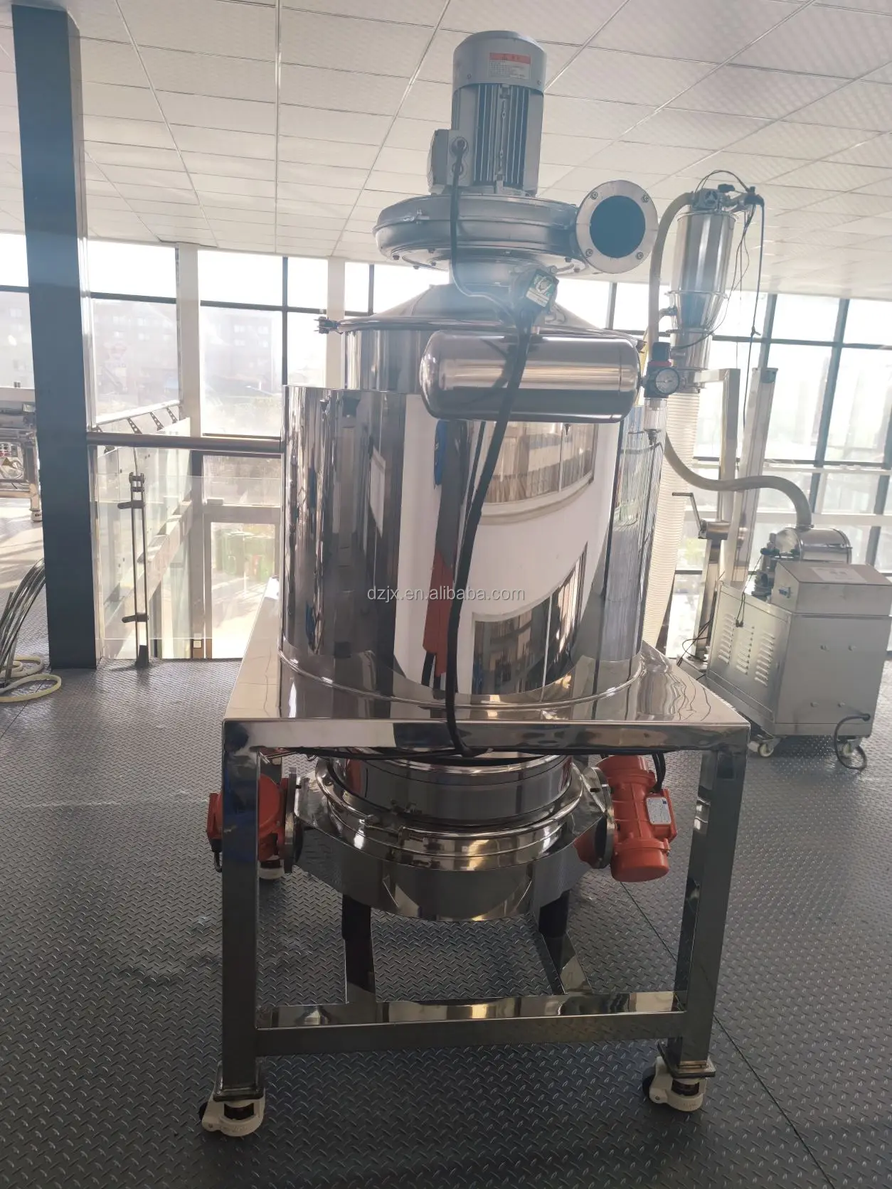Dzjx 10kg 25kg 50kg Flour Bag Dumping Station With Vacuum Conveyor ...