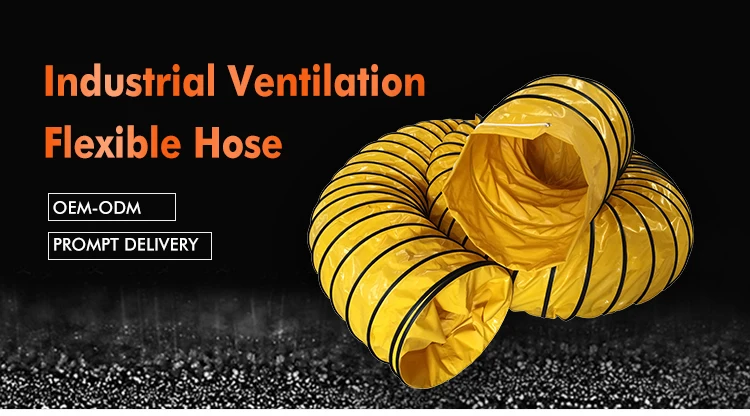 Flexible Fan Air Duct Yellow Duct 10inch 12 14 16inch 18 20inch 22 24 ...