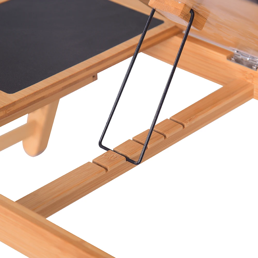 Adjustable Laptop Stand Portable Laptop Desk With Drawer Folding Legs ...