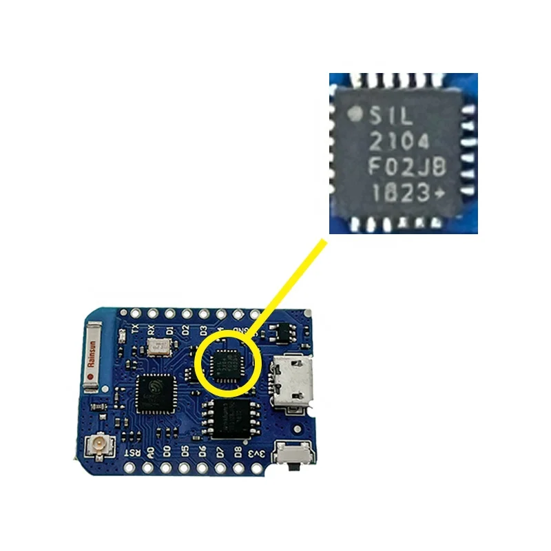 Eparthub Wemos D1 Mini Pro External Antenna Connector Development Board ...