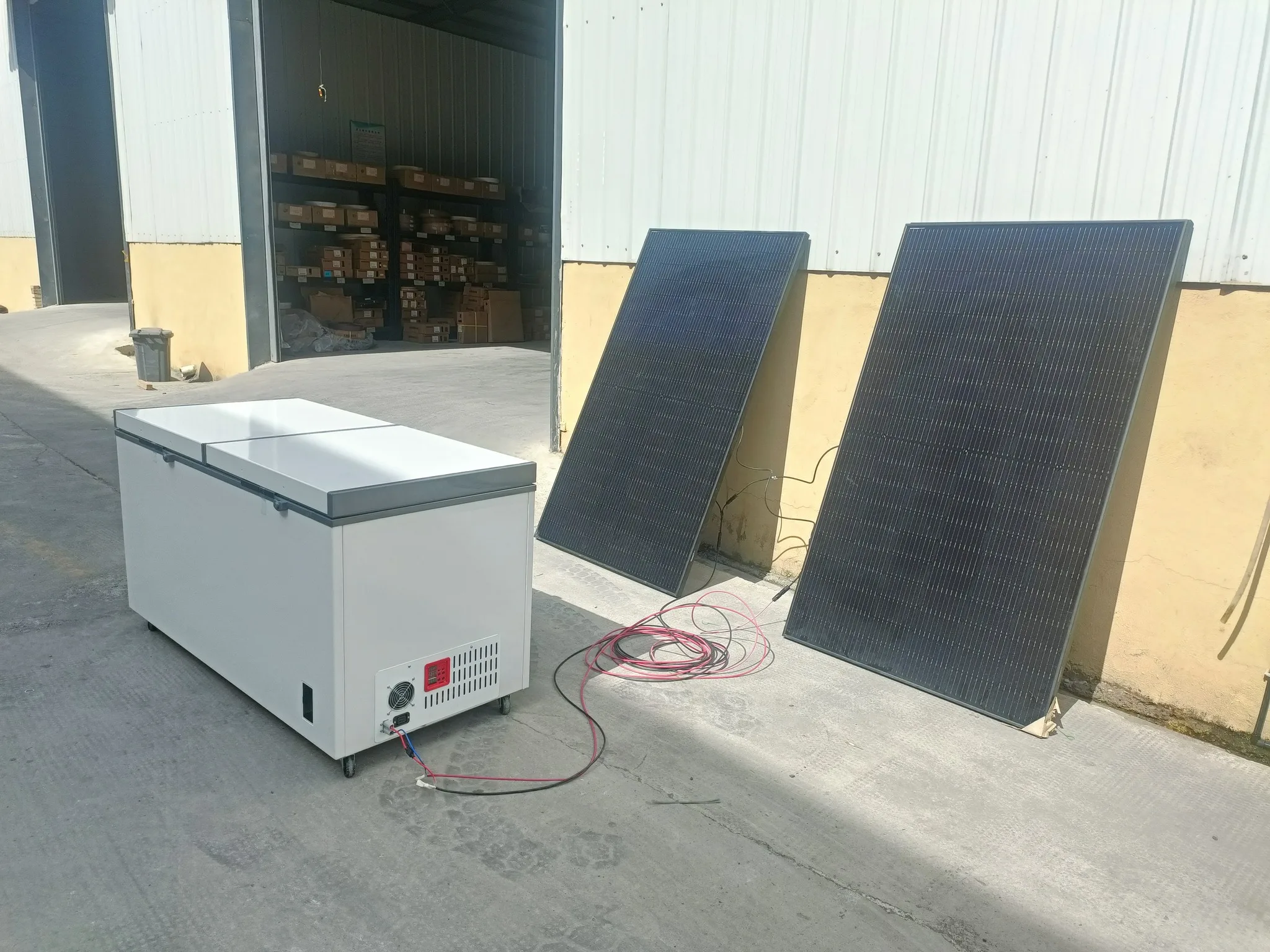 2026 New Tech PV Direct Drive Solar Hybrid Chest Freezer 10VDC~50VDC ...