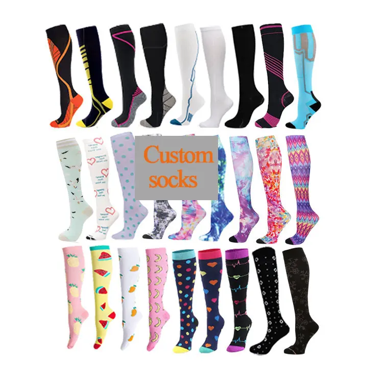 Women Golf No Show Sports Foot And Ankle 20-30mmhg Compression Socks ...