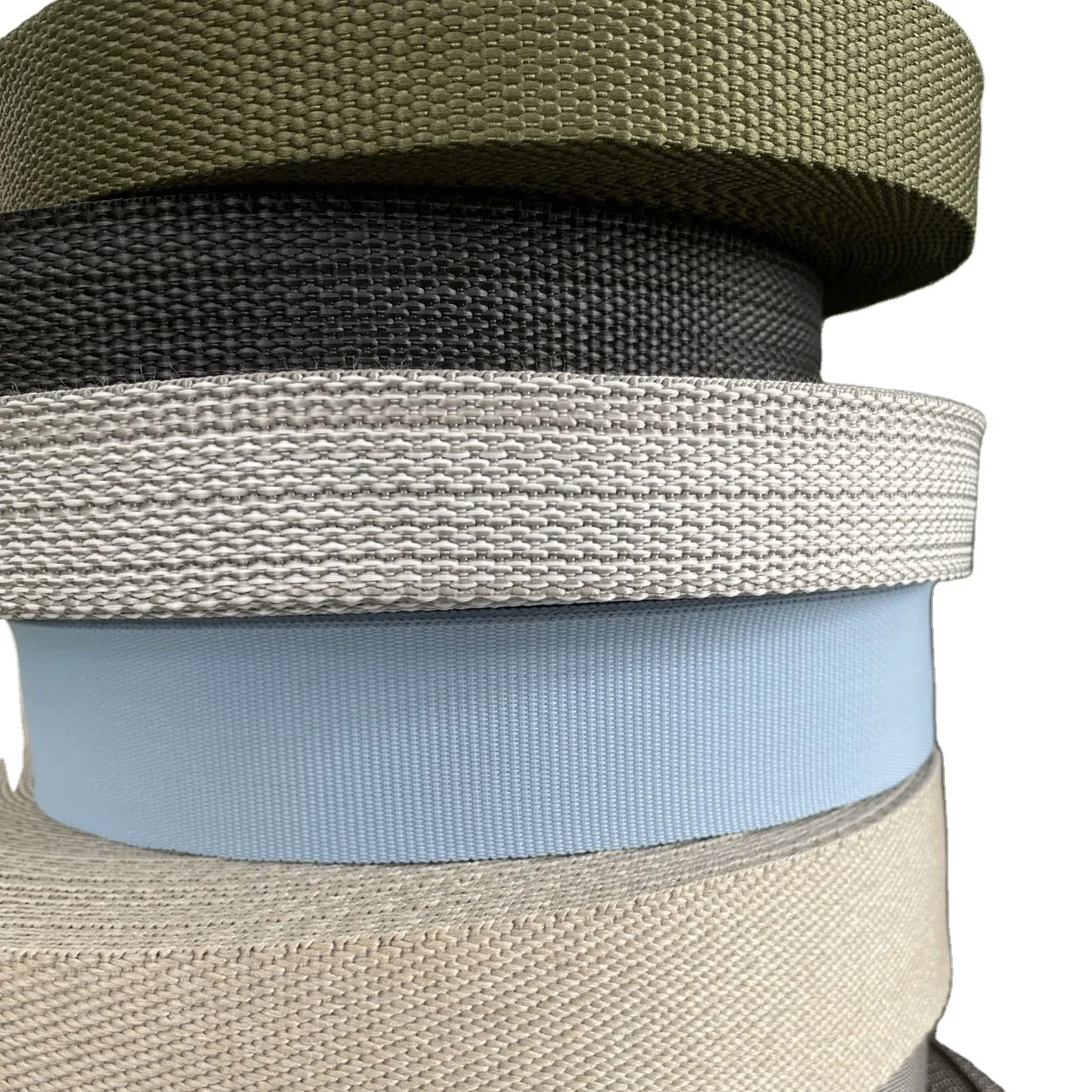 30mm Teslin Green Color Braided Webbing With Colorfast 2000 Hours For ...