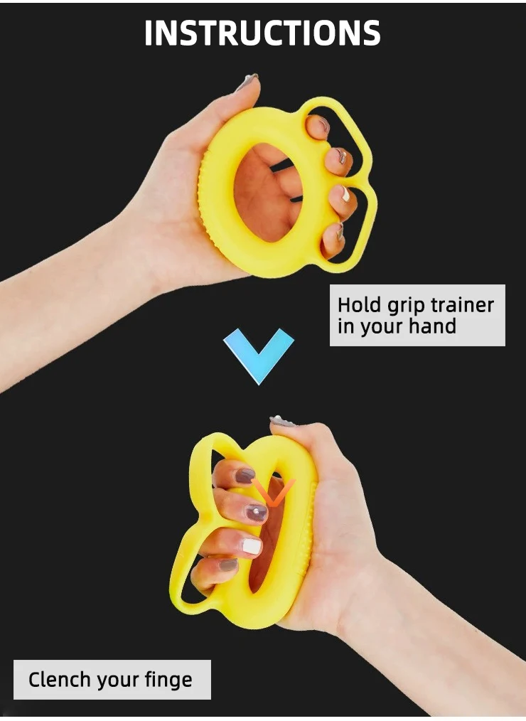 Cheap Hand Exercise Ring Shaped Squeeze Grip Hand Strengthener Fingers ...
