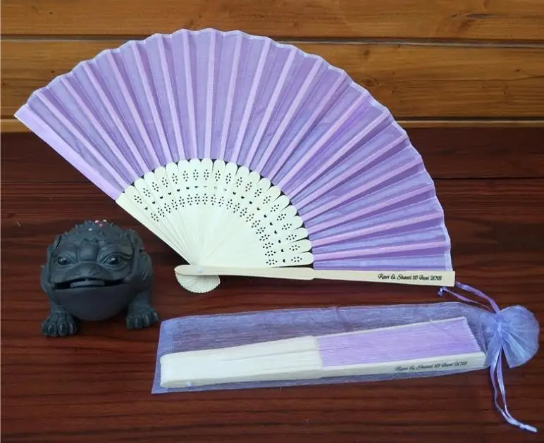 Wholesale Customized Fabric Hand Fans For Wedding Party Favors Gifts ...