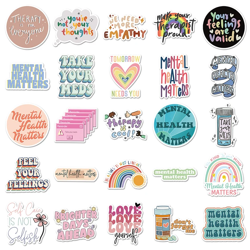 100pcs High Quality Characters Motivational Healing Cartoon Sticker ...