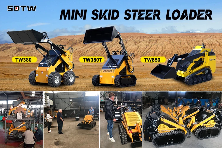 Factory CE EPA Approved Diesel Track Skid Steer Loader TW850