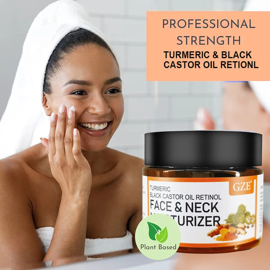 Gze Turmeric Black Castor Oil Retinol Moisturizer Anti-aging Repairing ...