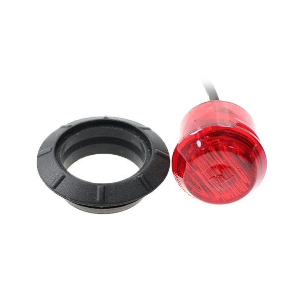 3/4" inch Red Amber White Rubber Round Side Marker Light Height ...
