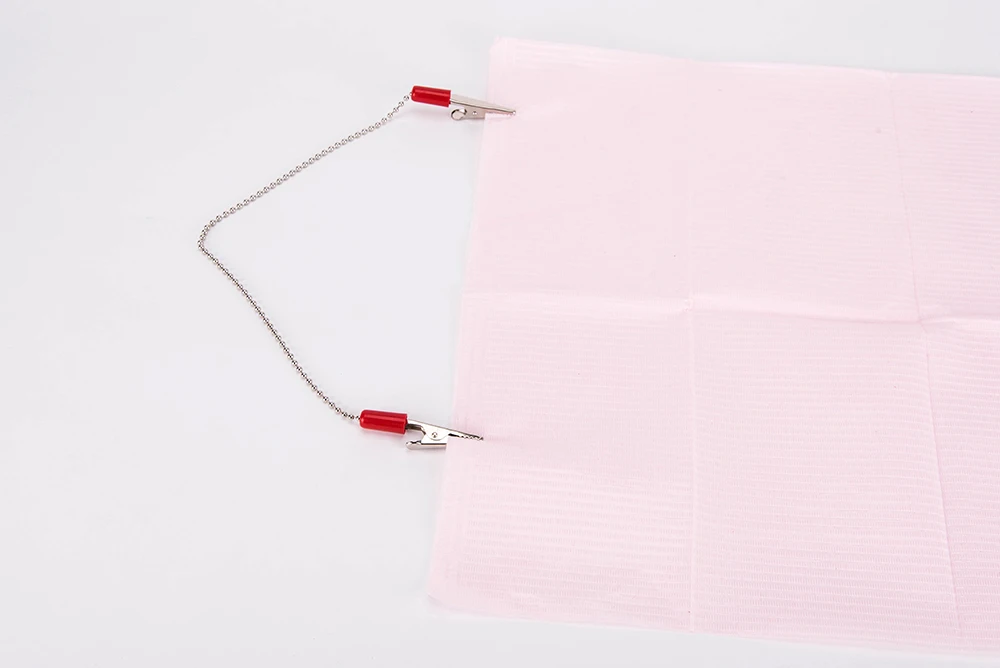 Colorful Metal Dental Napkin Holder Flexible Ball Chain Bib Crocodile ...