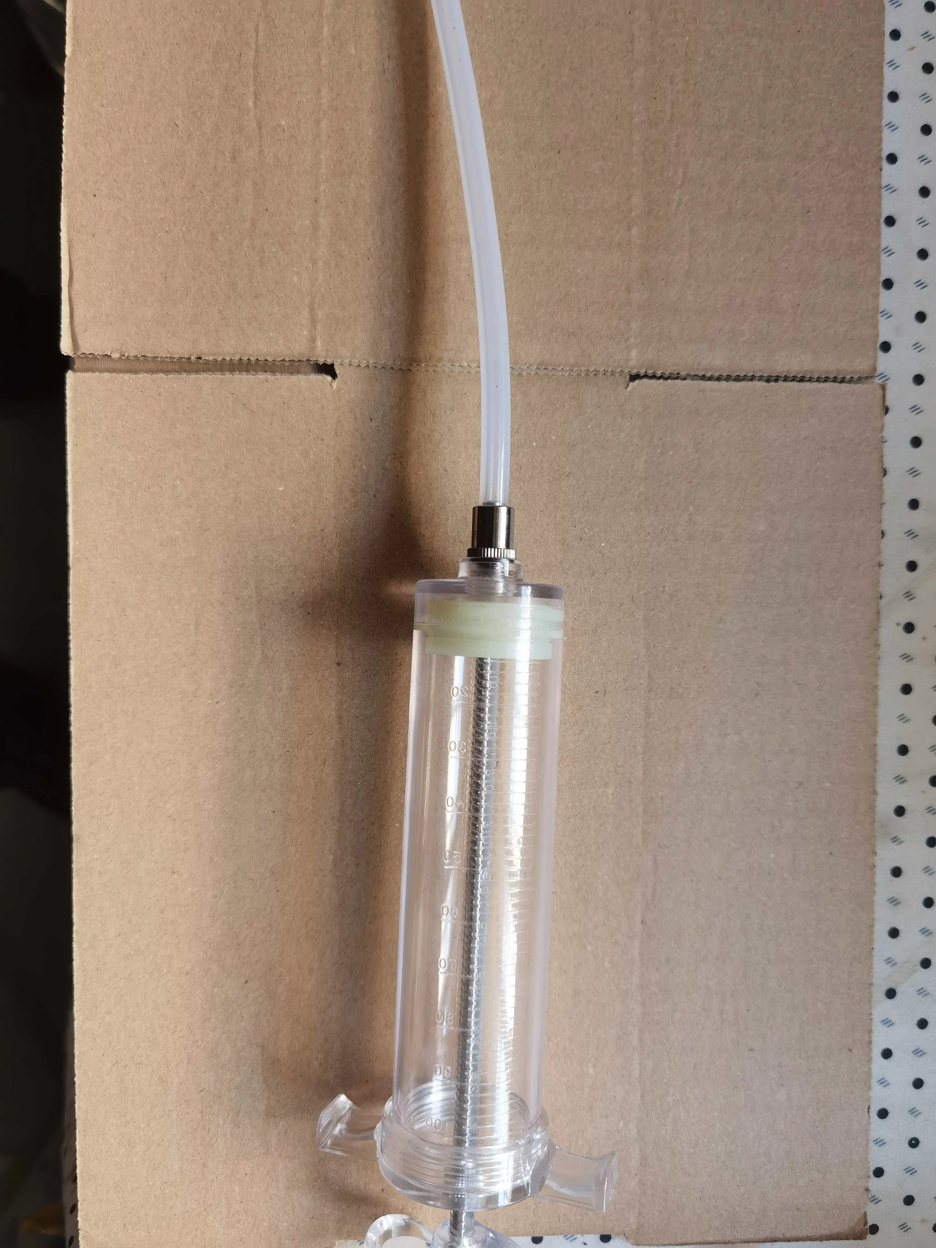 Veterinary Continuous Syringes Plastic Steel Syringe Feeding Hose ...