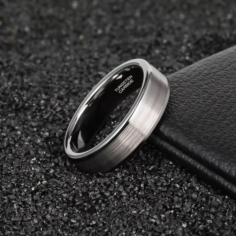 Cheap Wholesale 6mm Brushed Classic Simple Plain Wedding Rings For Men ...