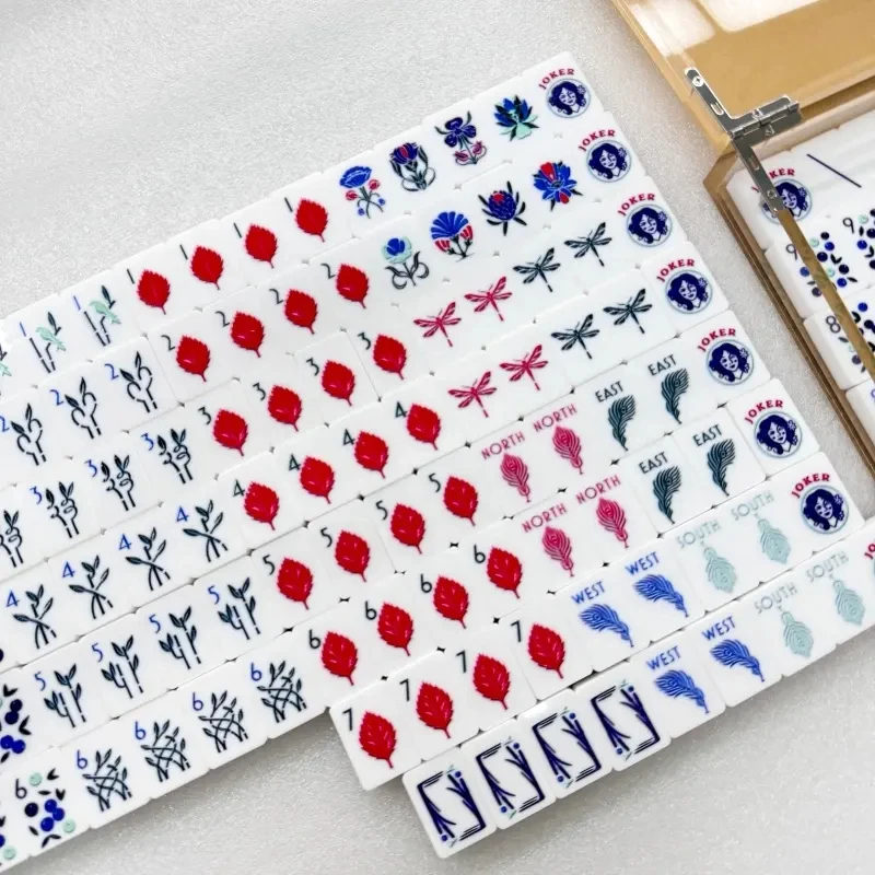 Luxury Acrylic Mahjong Set - Perfect for Singapore & Malaysia