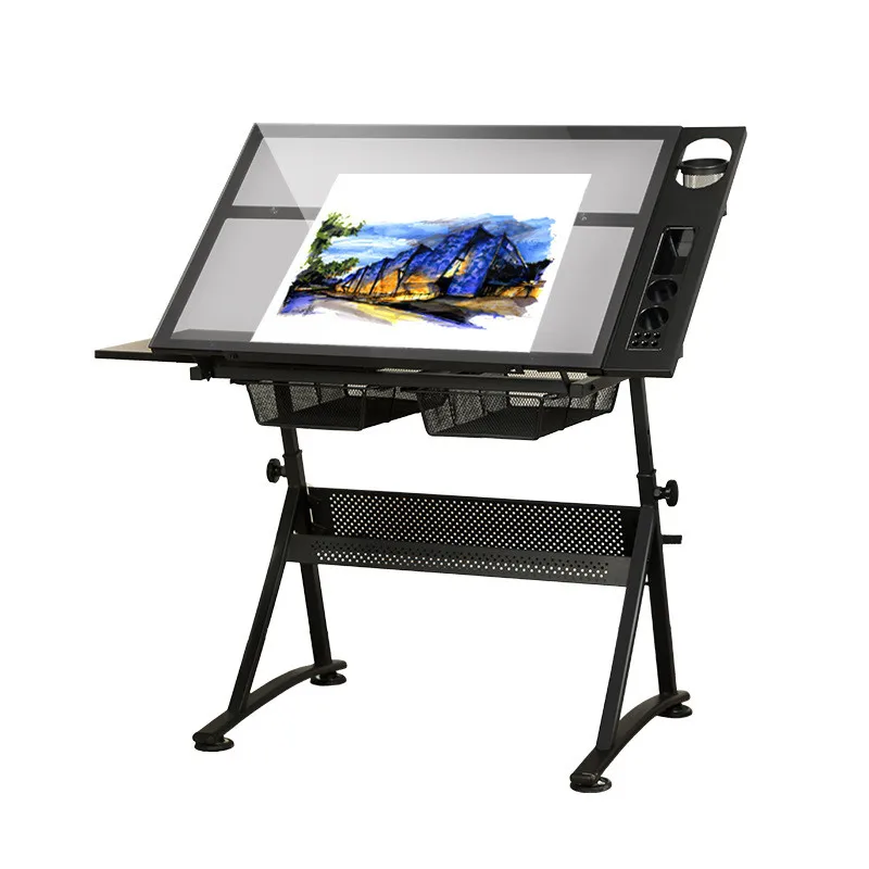Glass Art Study Drafting Table Kids Drafting Table Drafting Table - Buy ...