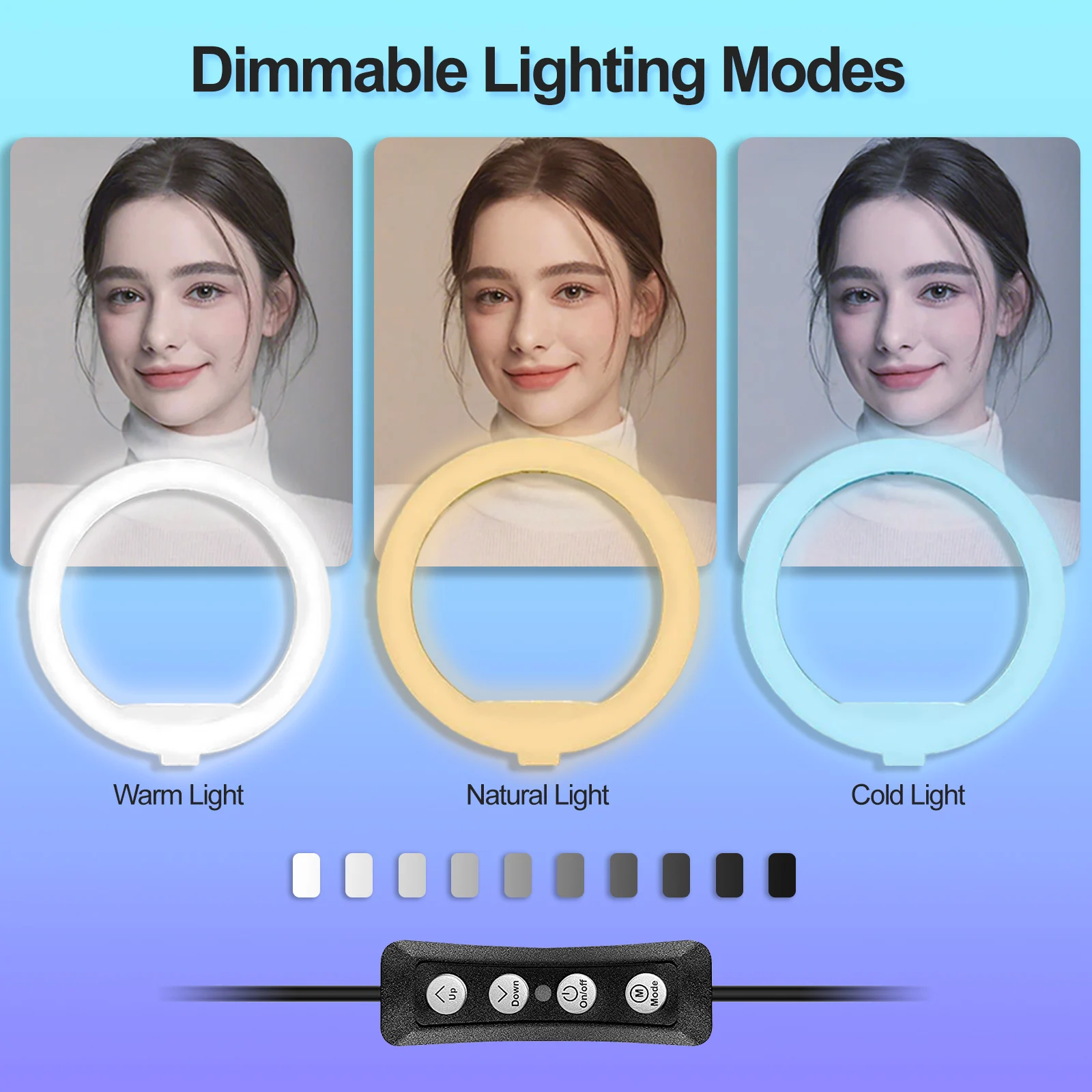 Spin Degree 100cm 369 3d Ring Light Selfie Wedding Portable Video ...