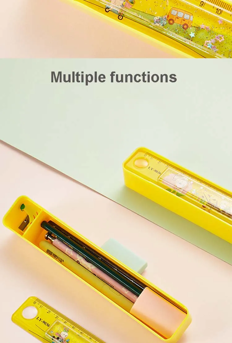 Ruler Set Elementary School Students Cute Stationery Set Ruler for ...