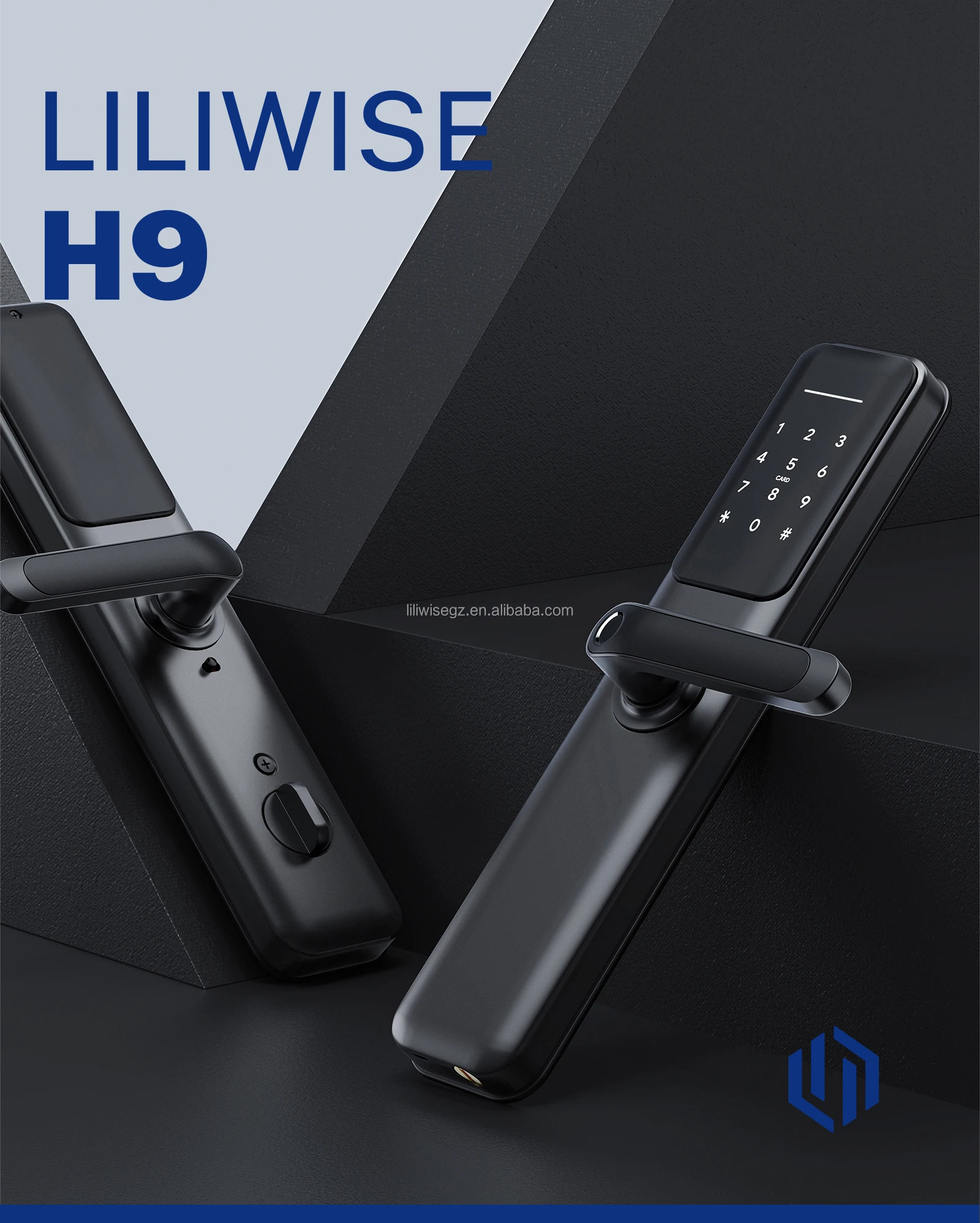 Liliwise Smart Electric Digital Door Lock - Waterproof & Secure