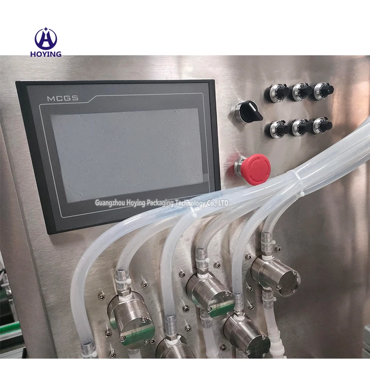 6 Heads Linear Plastic Glass Bottle Liquid Water Oil Beverage Coffee ...