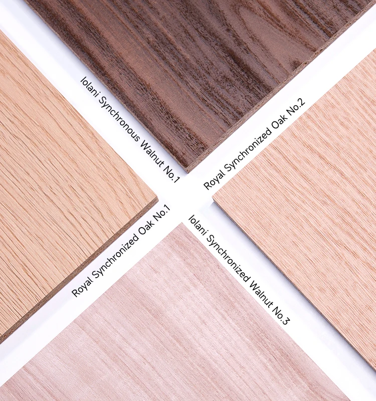 Synchronized Scarred Oak Wood Grain Melamine Board Faced With Germany ...