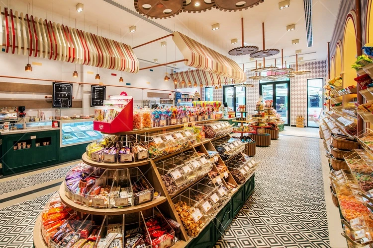 Modern Candy Kiosk for Retail Display in Luxury Shopping Malls ...