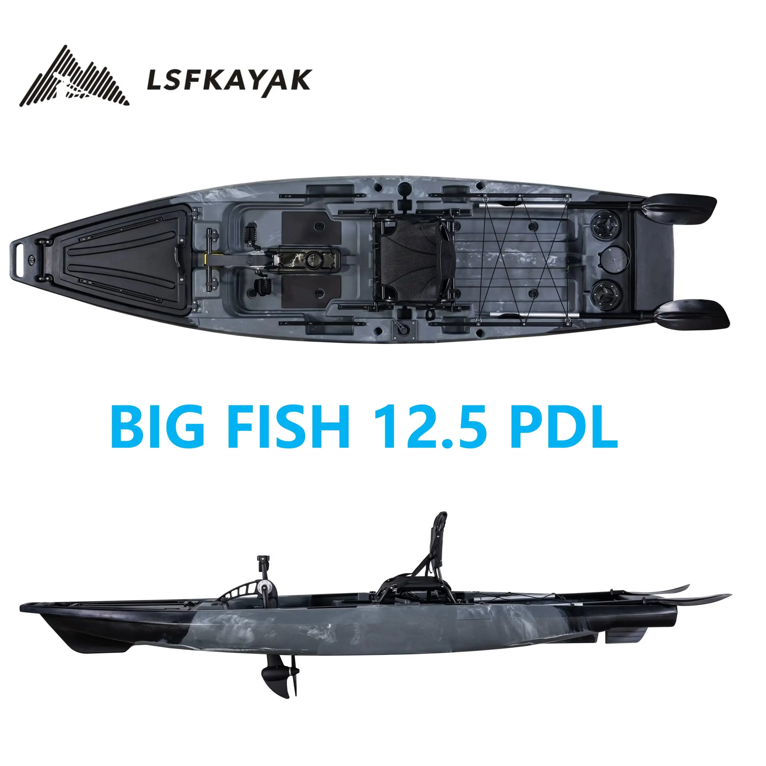 LSF Foot Pedal Fishing Kayak - 360 Degree Swivel Seat